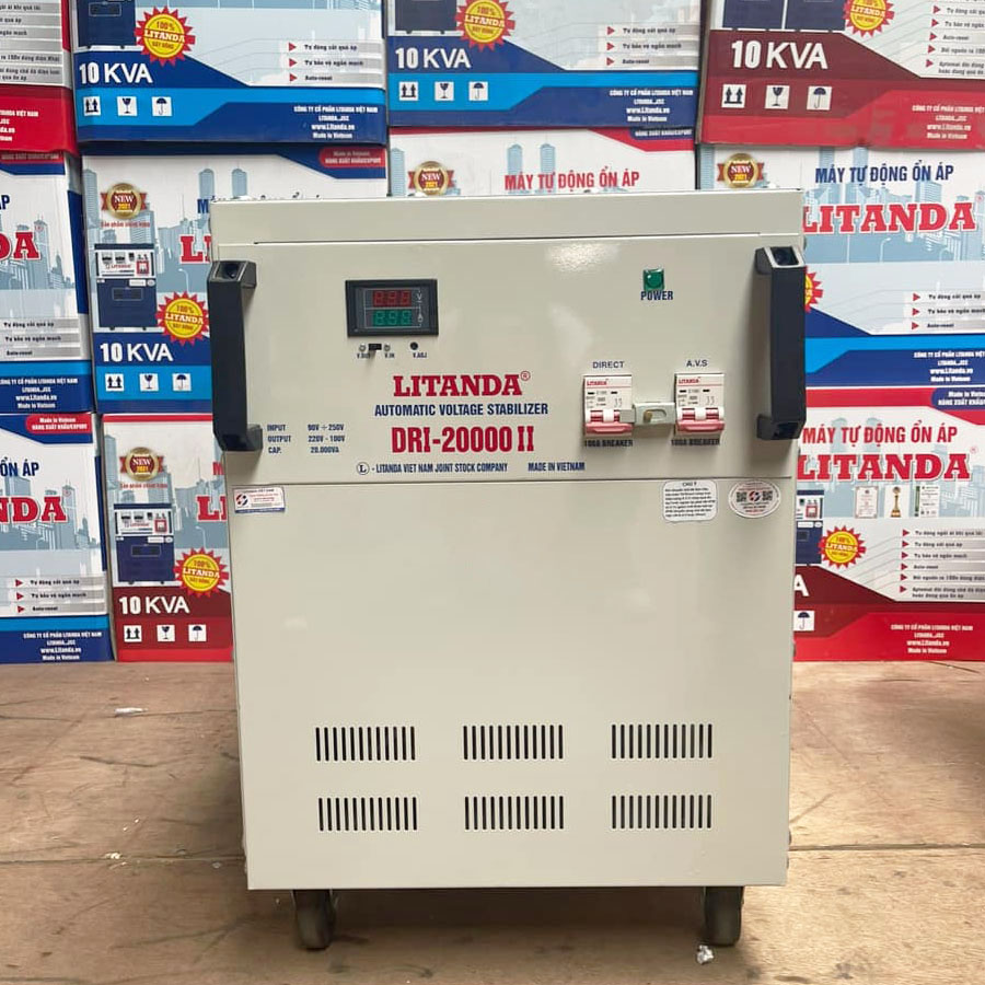 Ổn Áp Litanda 20KVA 1 Pha Dải 90V-250V DRI-20000 II Giá Bao Nhiêu?